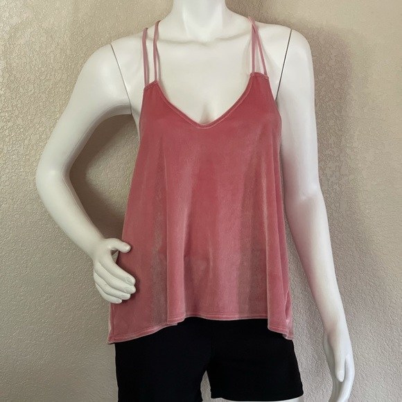 Snap | Tops | Snap Velvet Pink Spaghetti Strap Nowt | Poshmark
